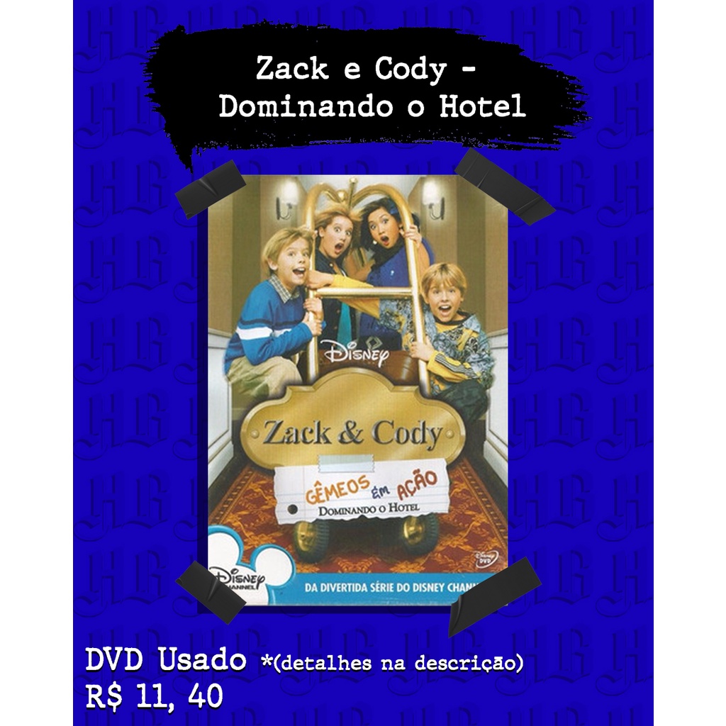 DVD Disney Zack e Cody - Dominando o Hotel | Shopee Brasil