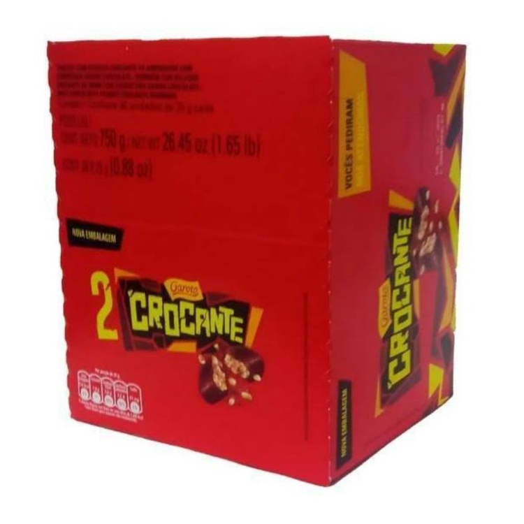 Chocolate Crocante Garoto 25g Caixa Com 30 Unidades - Escorrega o Preço