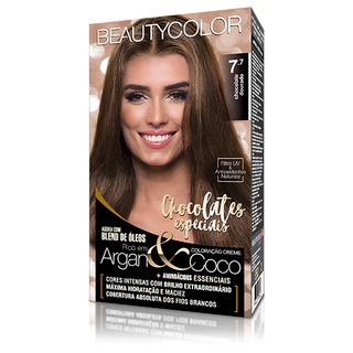 Tintura Argan Coco Beauty Color 7.7 Chocolate Dourado | Shopee Brasil