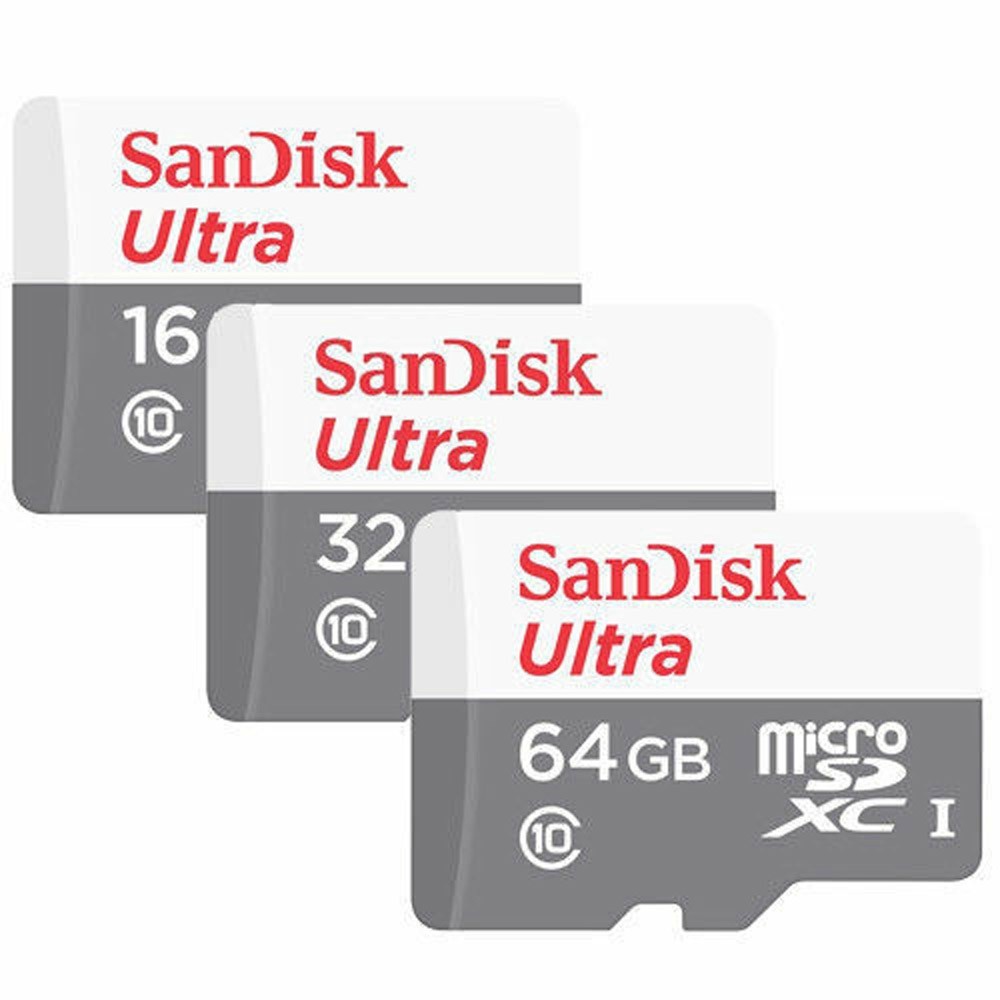 Cartão SD SanDisk Ultra ***ORIGINAL*** 128GB / 64GB / 32GB / 16GB Cartão de Memória Ultra com ...