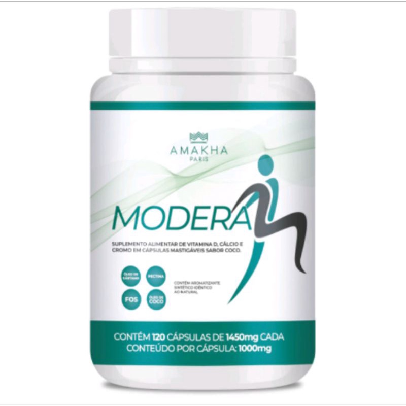 Modera 1000mg 120 Cápsulas Suplemento Alimentar Amakha Paris | Shopee ...