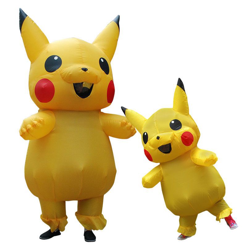 New Inflatable Pokemon Pikachu Costume Kids Suit Party Fantastic ...