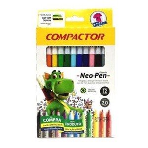 Canetinhas Hidro Neo-pen Gigantes 12 Cores - Compactor | Shopee Brasil