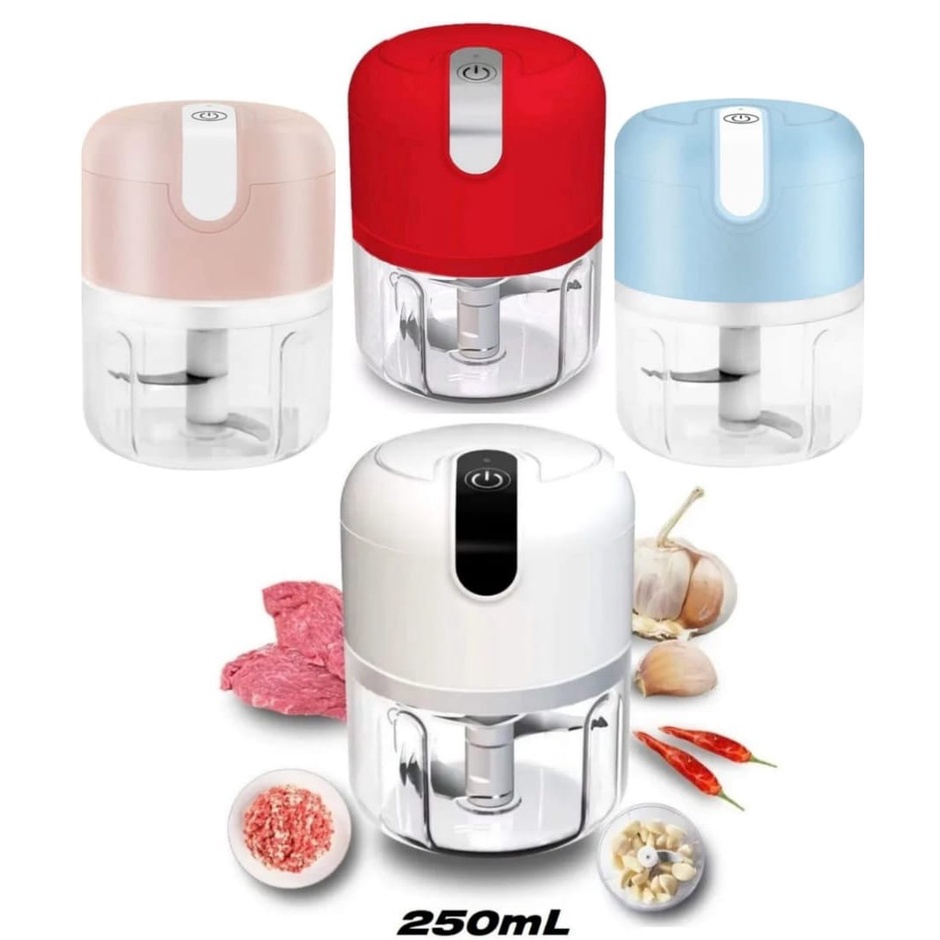 Mini Processador Elétrico de Alimentos Portátil com 3 lâminas de aço ...