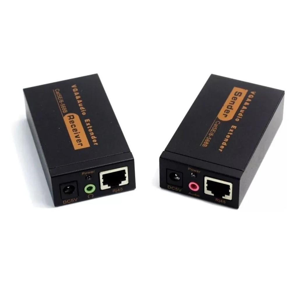 Extensor Vga 100 Metros 1 Via Rj45 Cat5/cat6 Lotus | Shopee Brasil
