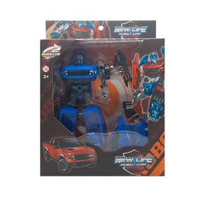 Transformers New Life Robo Transformers Carro Azul Cks | Shopee Brasil