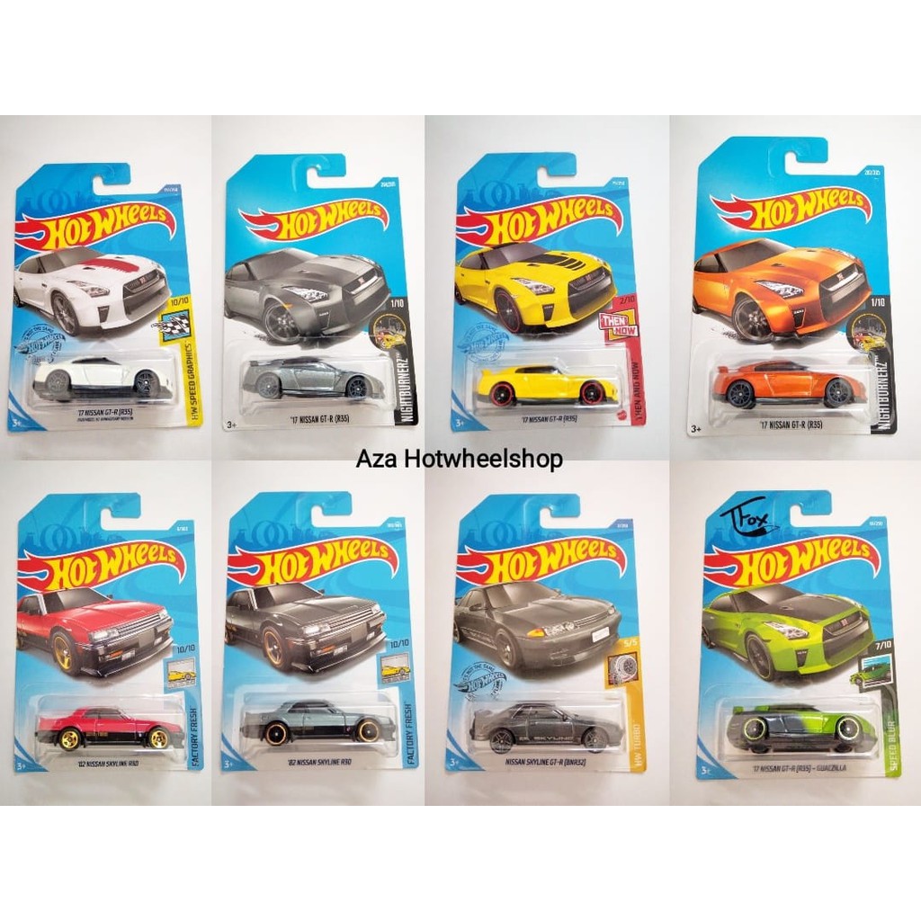 Hot Wheels Rodas Quentes 17 Nissan SKYLINE GT-R GTR R30 R32 R33 R34 R35 ...