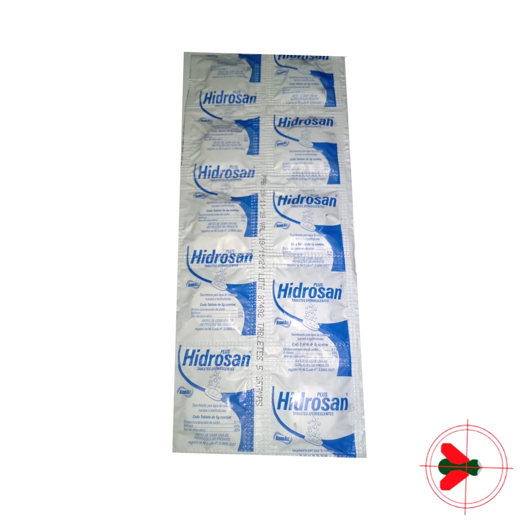 Hidrosan Plus Efervescente Cartela Com 10 Tabletes 5 g | Shopee Brasil