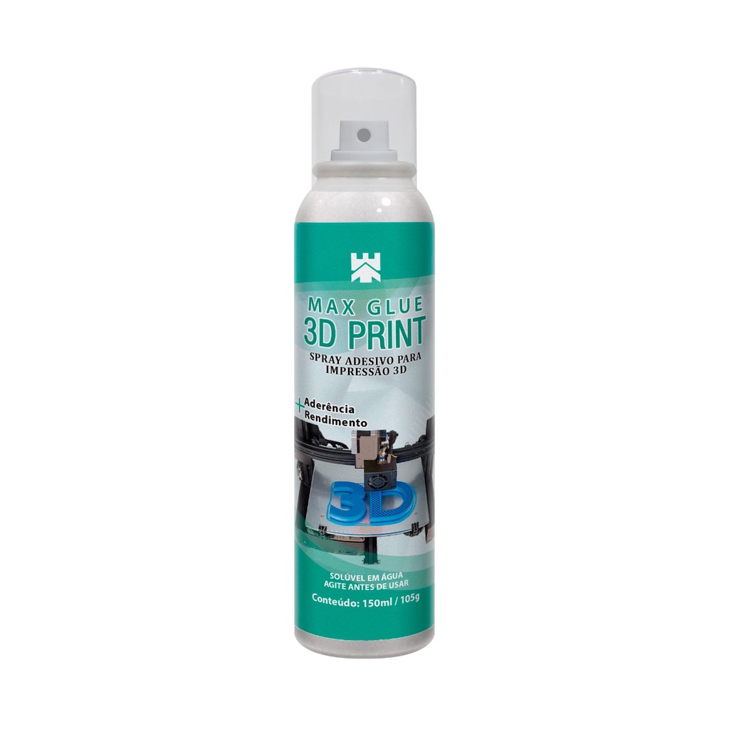 MAX GLUE 3D PRINT- SPRAY ADESIVO PARA IMPRESSÃO 3D 150ml/105g ...