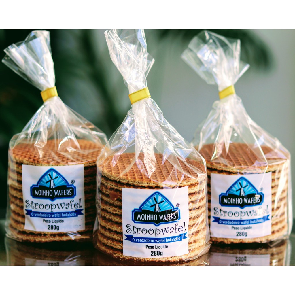 Kit 3 Pacotes de Stroopwafel Moinho Wafers - 30 unidades de biscoito ... Kit 3 Pacotes de Stroopwafel Moinho Wafers - 30 unidades de biscoito ...