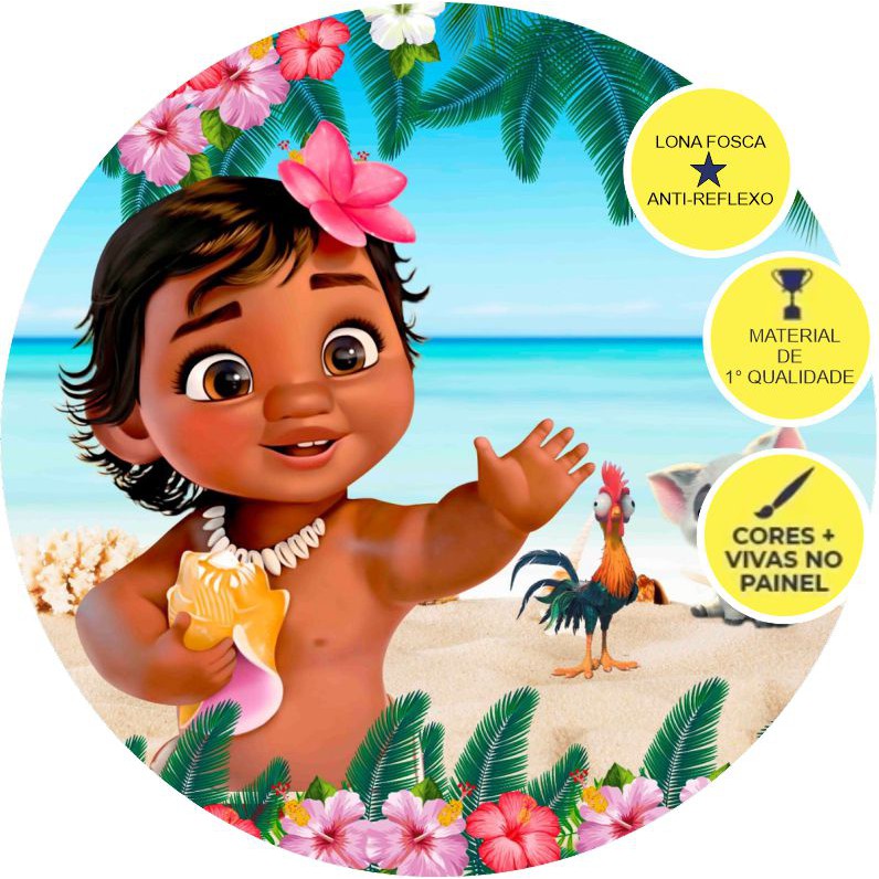 Painel Redondo em lona fosca medindo 1x1. Moana Baby 05 | Shopee Brasil Painel Redondo em lona fosca medindo 1x1. Moana Baby 05 | Shopee Brasil