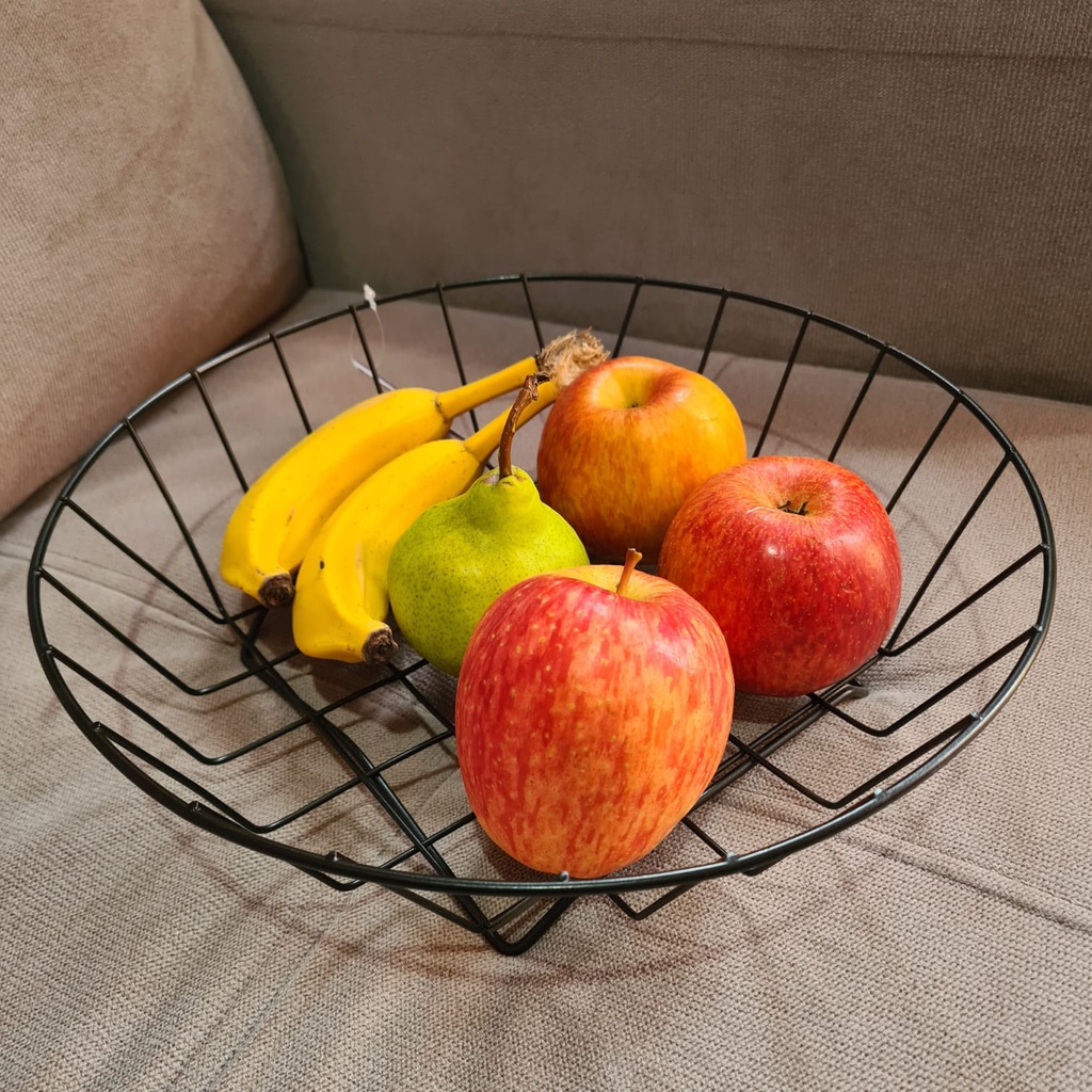 Fruteira de Mesa Preta Bancada Redonda Inox | Shopee Brasil