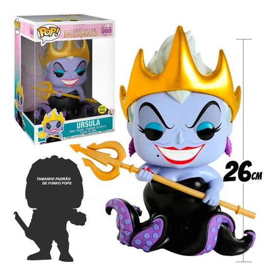 Funko Pop! Ursula 10" Glows in the Dark - Disney The Little Mermaid ...