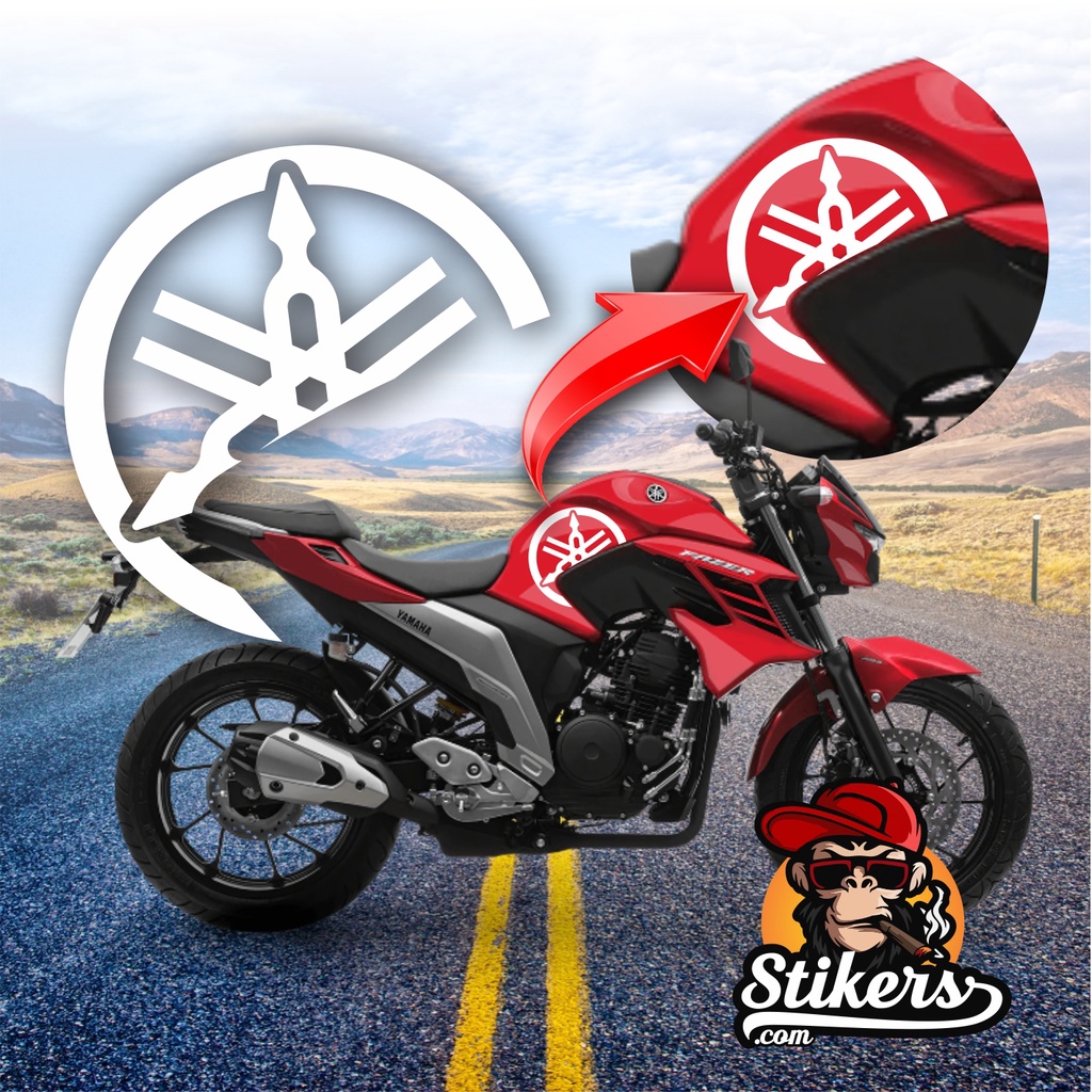 Logo Yamaha Adesivo para Tanque FZ25 Nova Fazer 250 | Shopee Brasil