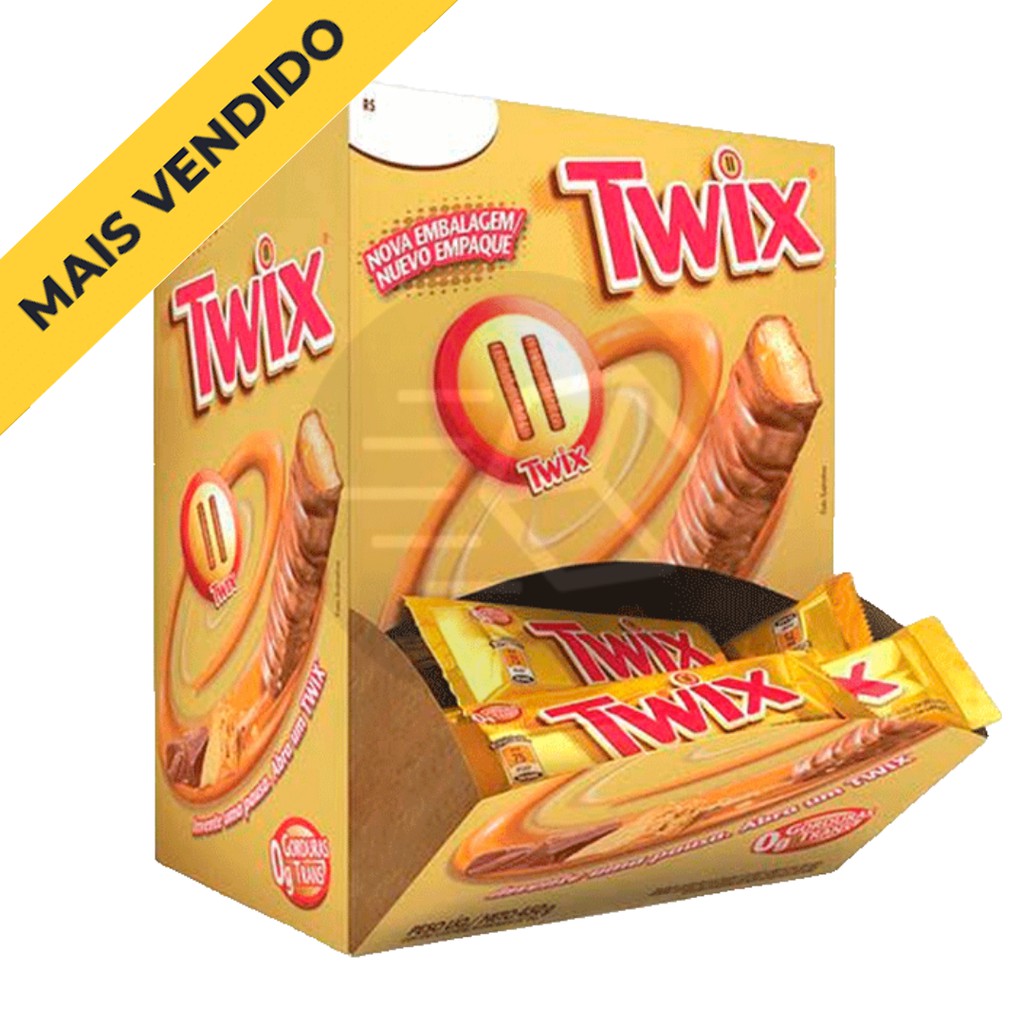 O ORIGINAL Chocolate Twix® caixa Display c/ 30 unidades de 15g | Shopee ...