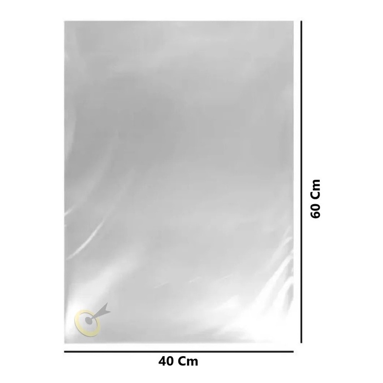 Saco Plastico Pe Embalagem Transparente 40x60x0,010 Capac 10kg 34 Unid ...