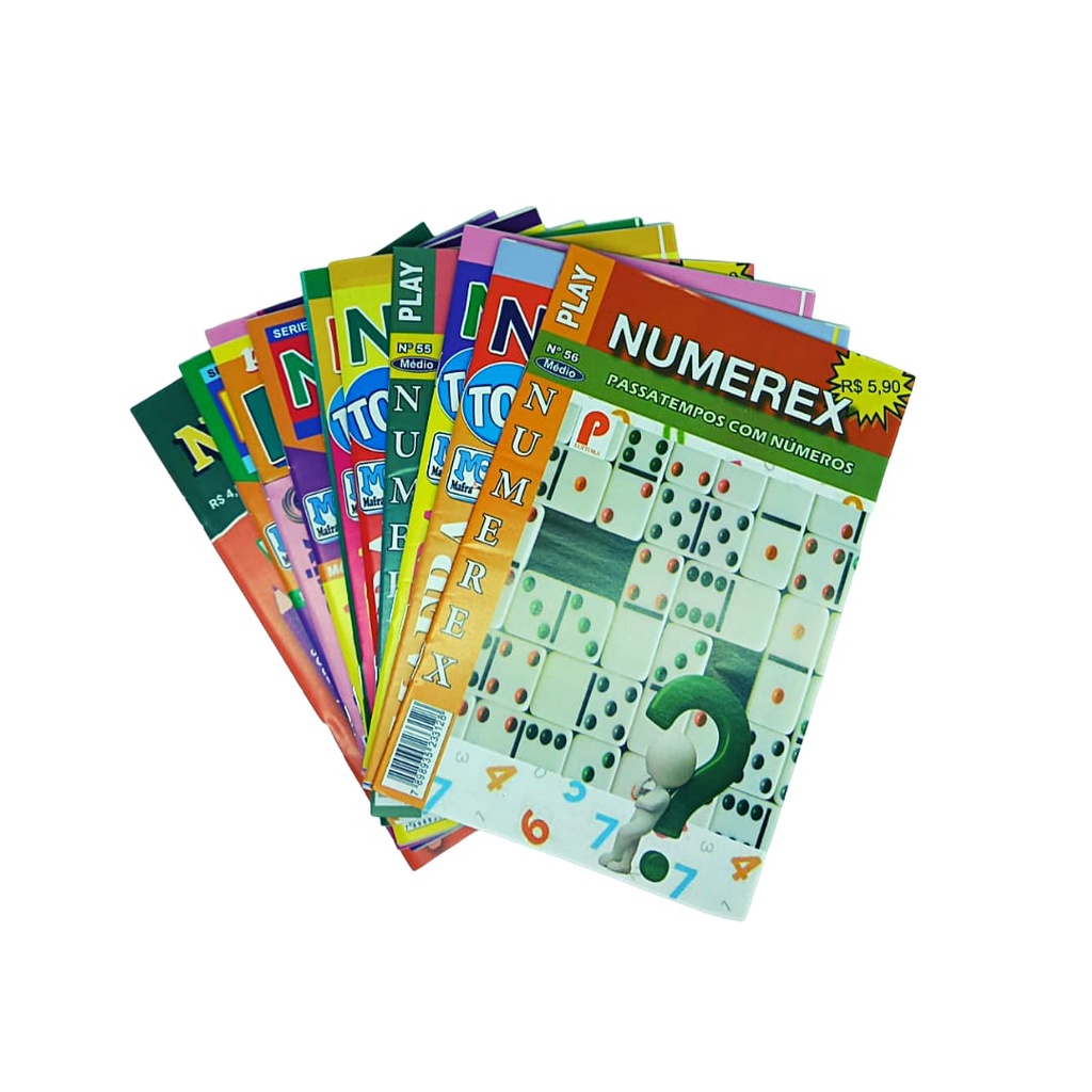 10 Passatempos Numerix Numerex e Letrix Sem Repetição | Shopee Brasil
