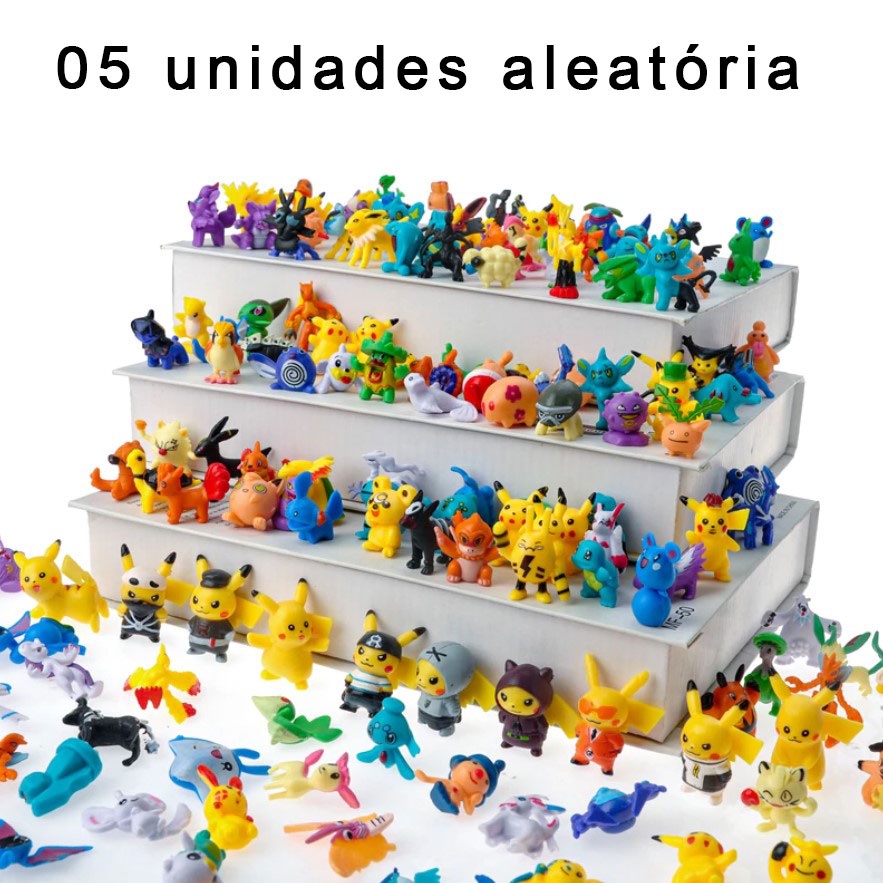 Kit com 5 bonecos pokemon boneco em miniatura | Shopee Brasil
