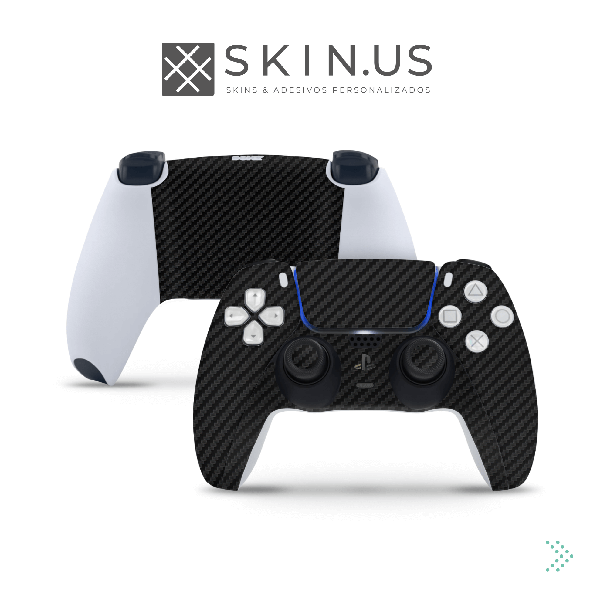 Adesivo Skin - Black Carbon | Para Controle PS5 DualSense | Shopee Brasil