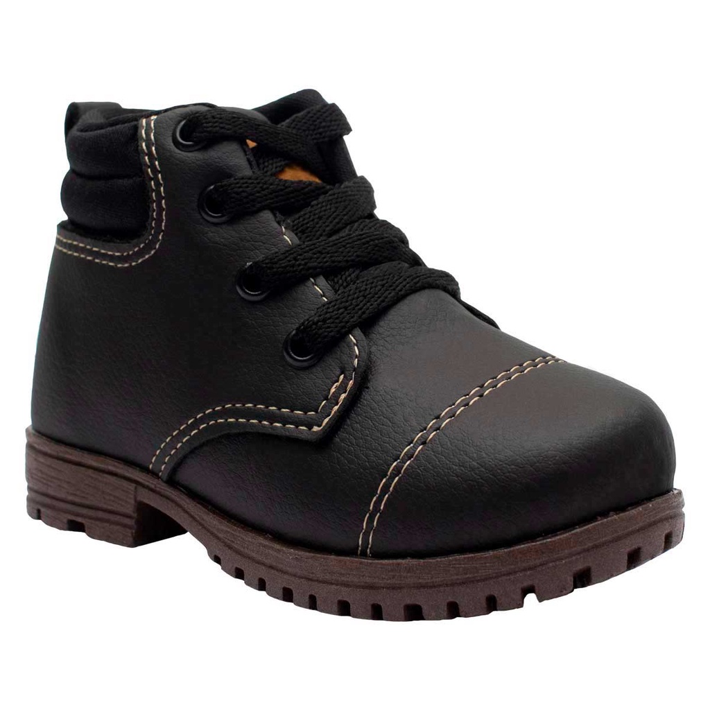 Bota Coturno Infantil Masculino Menino Botinha Leve 09.02J | Shopee Brasil