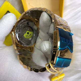 Relógio Invicta 25851 Speedway Turbine Automático Masculino Dourado 18K ...