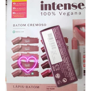 Batom Cremoso Rosa 250 Intense 3 8g Shopee Brasil