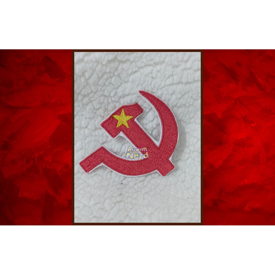 Patch Aplique bordado movimento Comunismo sem termocolante | Shopee Brasil