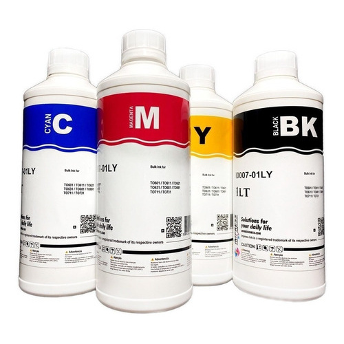 Kit 4 x 100 ml p/ impressora epson ecotank l656 original | BeeCost