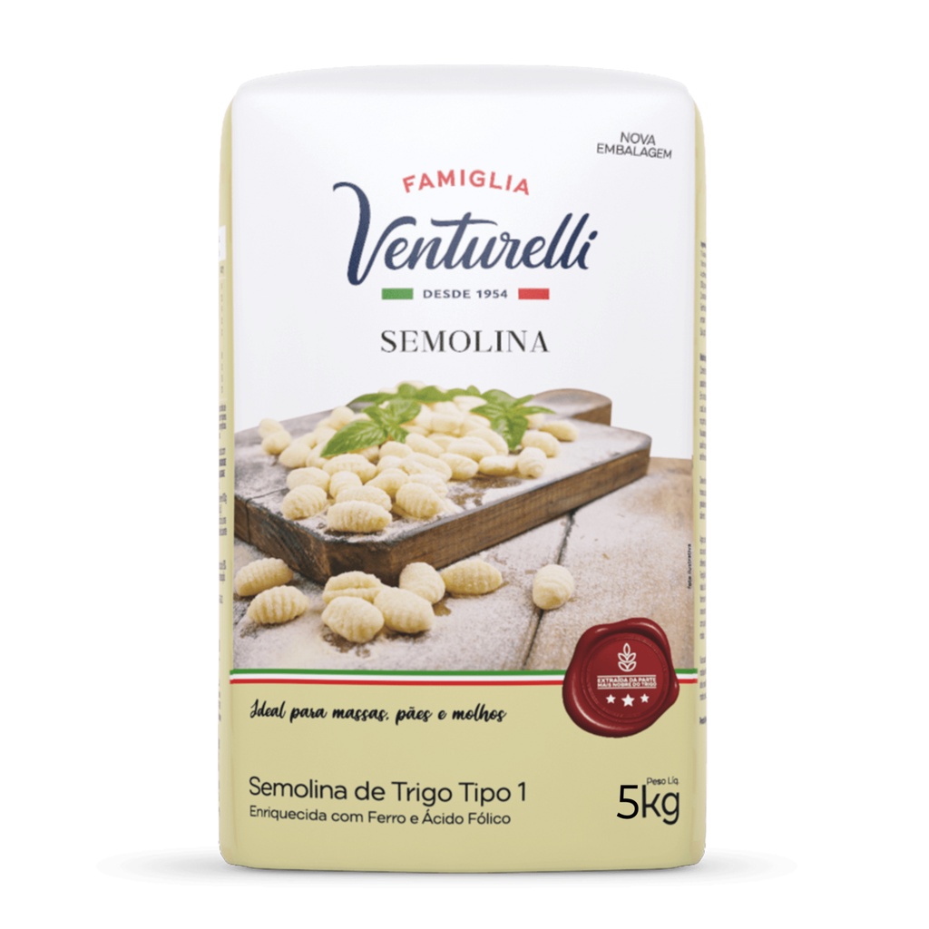 Semolina de trigo Famiglia Venturelli 5kg | Shopee Brasil