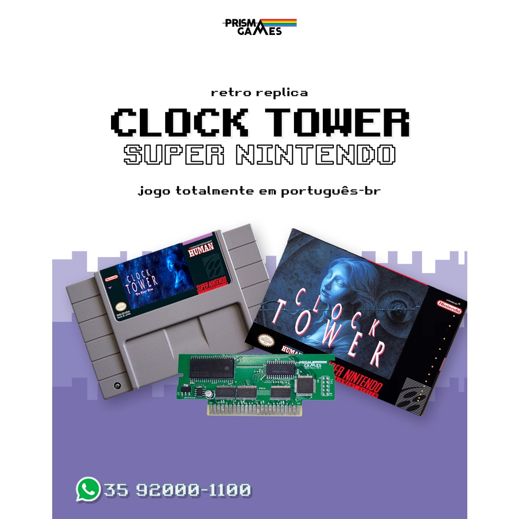 Clock Tower - Super Nintendo | Shopee Brasil