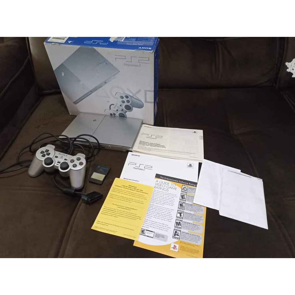 Playstation 2 Satin Silver - Ps2 Prata Bloqueado - Escorrega o Preço