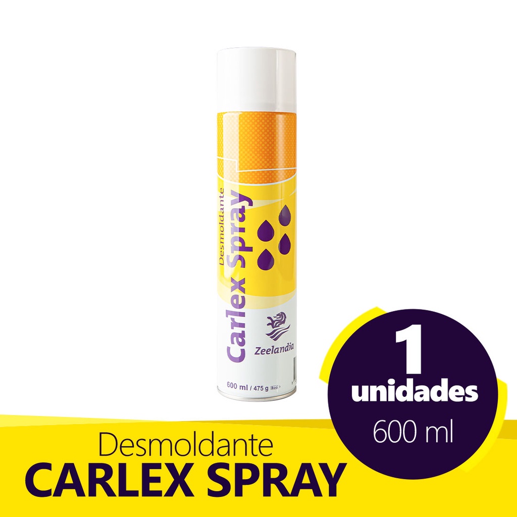 Desmoldante Unta Forma Carlex Spray 600ml | Shopee Brasil