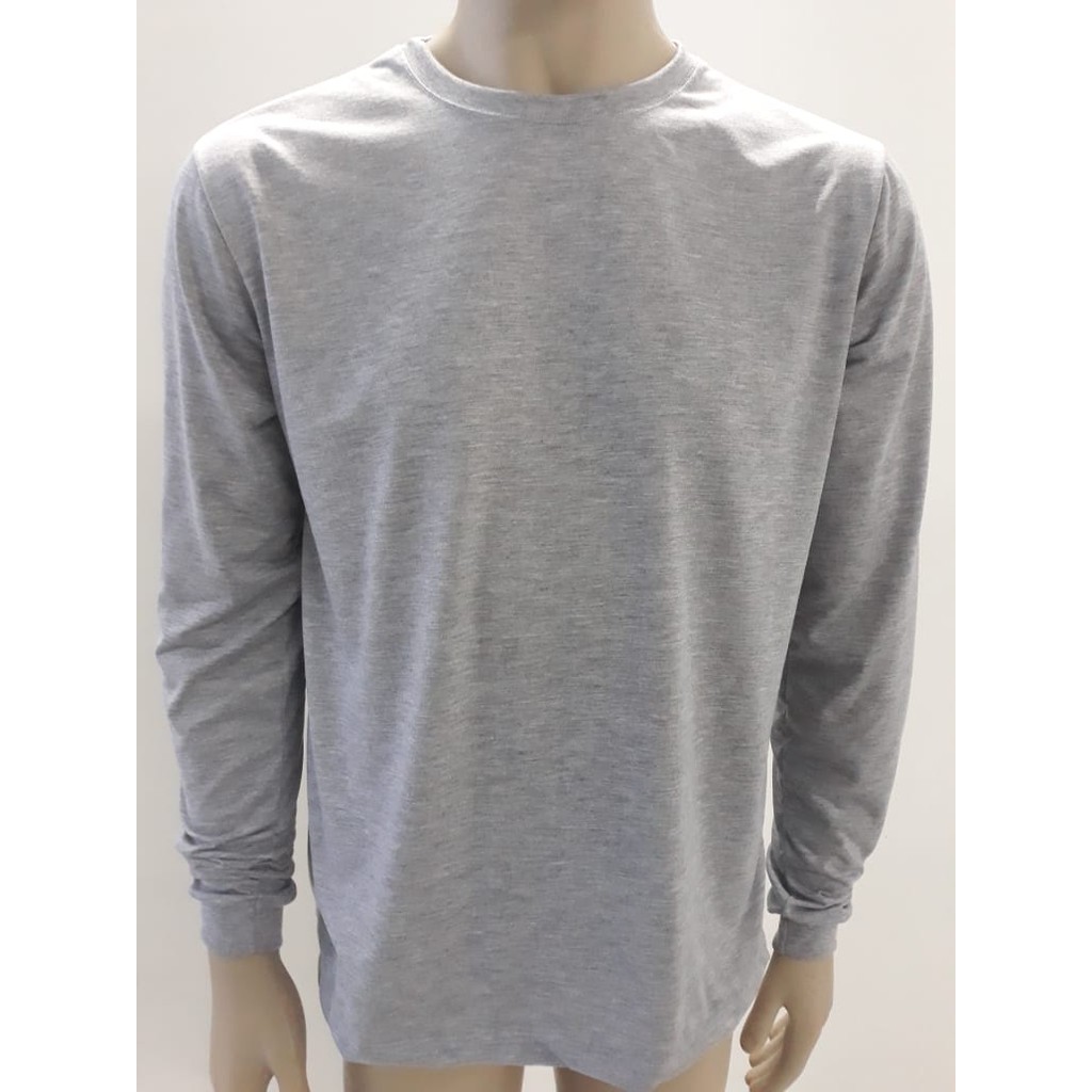 Manga Longa Mescla Manga Comprida 100% Poliéster | Shopee Brasil