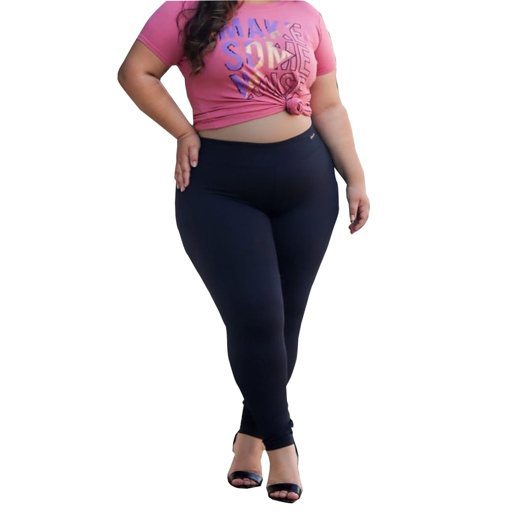 Legging Feminina Plus Size Suplex Tamanhos G1 ao G3. Moda fitness | BeeCost