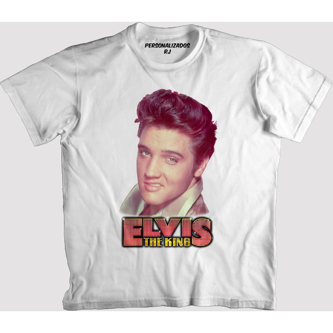 Camiseta Elvis Presley 005 - REI DO ROCK | Shopee Brasil