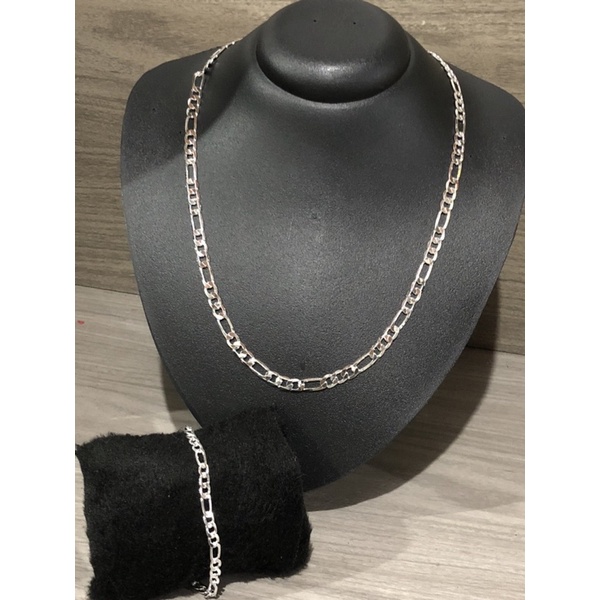 Corrente 3X1 masculina prata 925 banhada numerada | Shopee Brasil