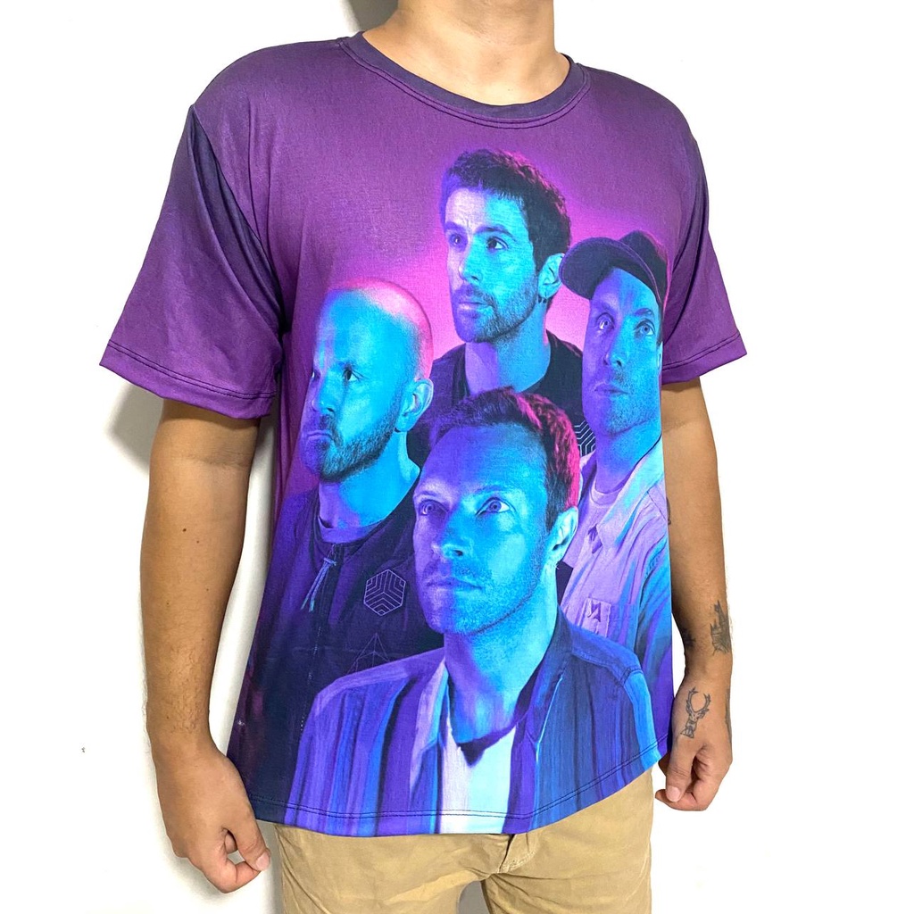 Camisa - Coldplay music of the spheres tour | Shopee Brasil