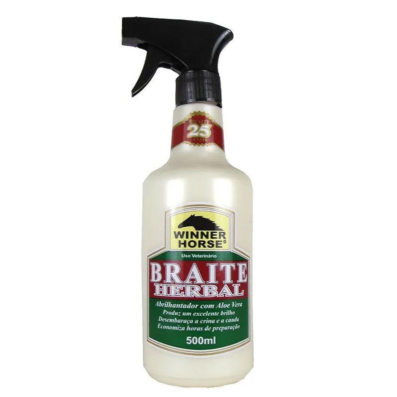 Braite Abrilhantador Para Cavalo Herbal com Aloe e Vera 500ML | Shopee ...