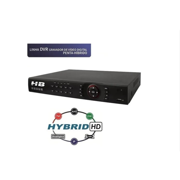 DVR Hbtech 6216 Gravador De Vídeo Para Cftv 16 Canais 2mp | Shopee Brasil
