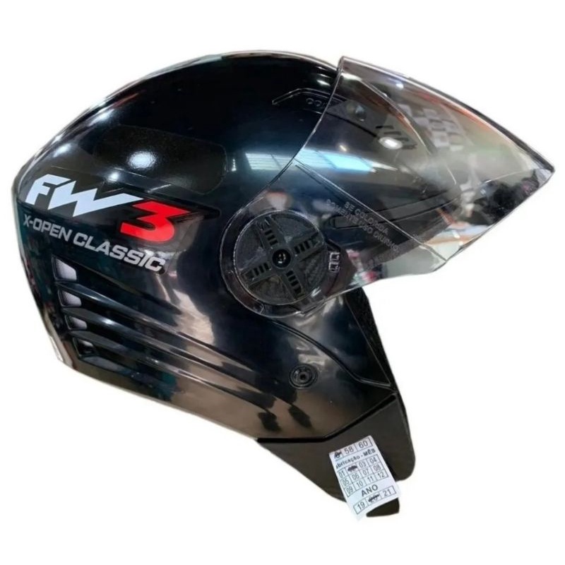 Capacete Fw3 X-OPEN CLASSIC | Shopee Brasil