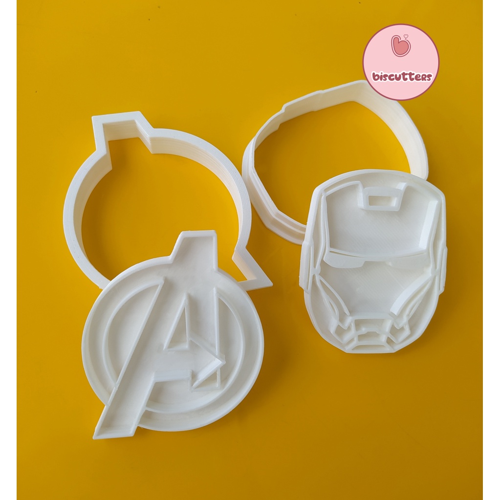 Kit Cortadores de biscoito Logo Vingadores Homem de Ferro | Shopee Brasil