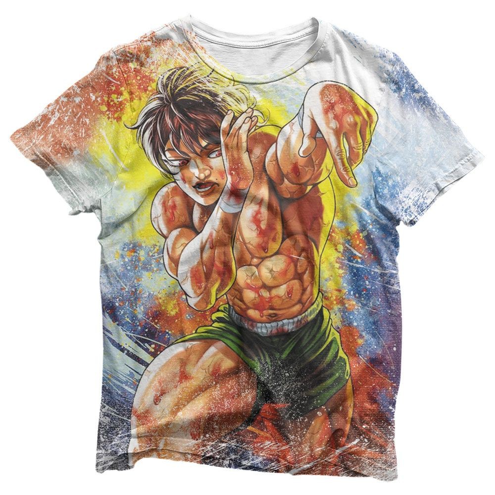 Camisa Baki Hanma - Camisas Baki Estampa Total | Shopee Brasil