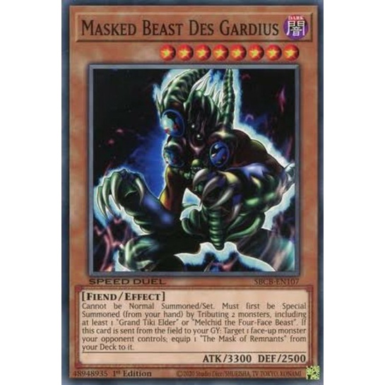 Masked Beast Des Gardius SBCB-EN107 Comum Yugioh | Shopee Brasil