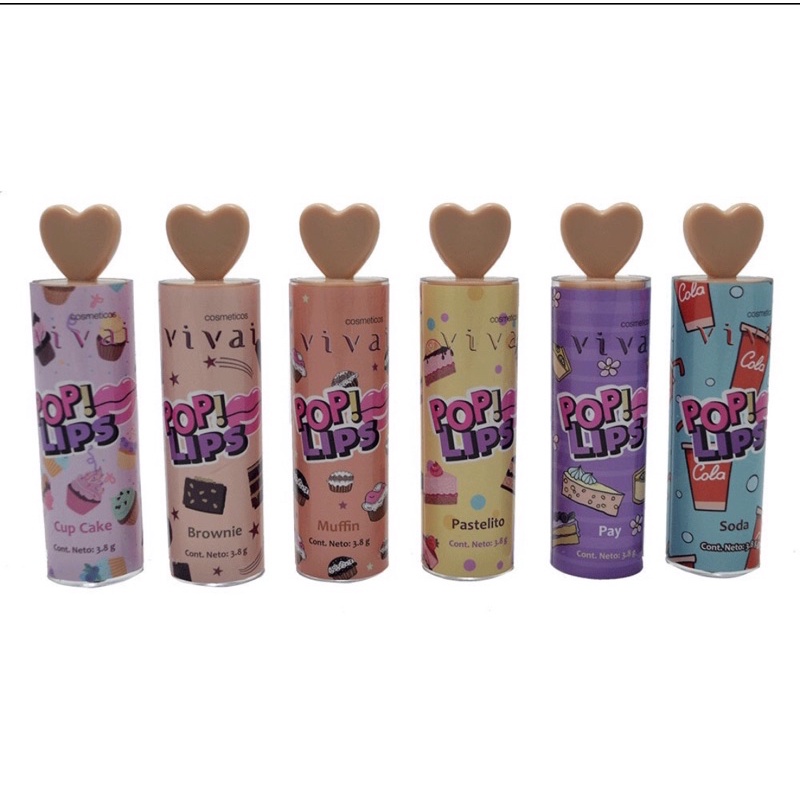 Batom Matte Pop Lips Vivai | Shopee Brasil