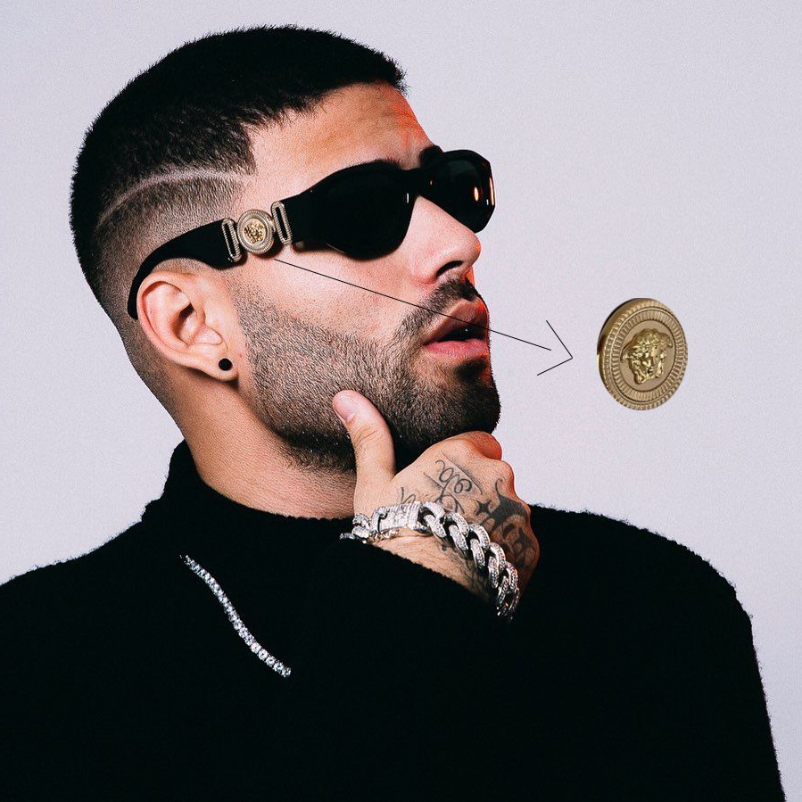 Óculos Versace Masculino Feminino Trap Moda Hip Hop Proteção Uv400 ...