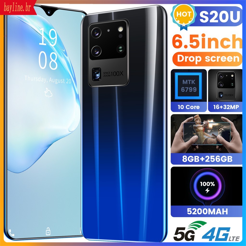 Smartphone Samsung Galaxy S20U 8g + 256gb 6.5 Polegadas Hd Assustador ...