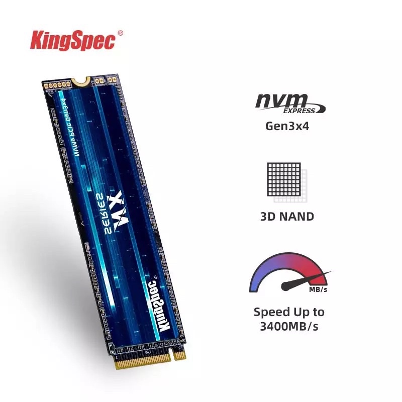 M2 Nvme kingspec NX Series 128 GB, 256 GB, 512 GB, 2280 , Até 3500 MB/s, na Caixa - Desconto no ...