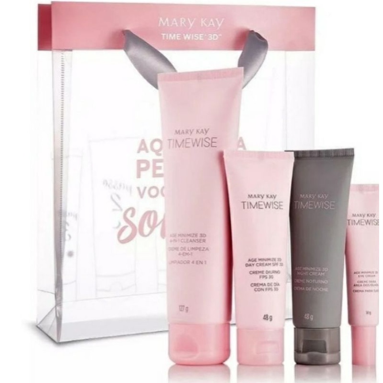 Sistema timewise 3d kit com 4 produtos mary kay. | Shopee Brasil