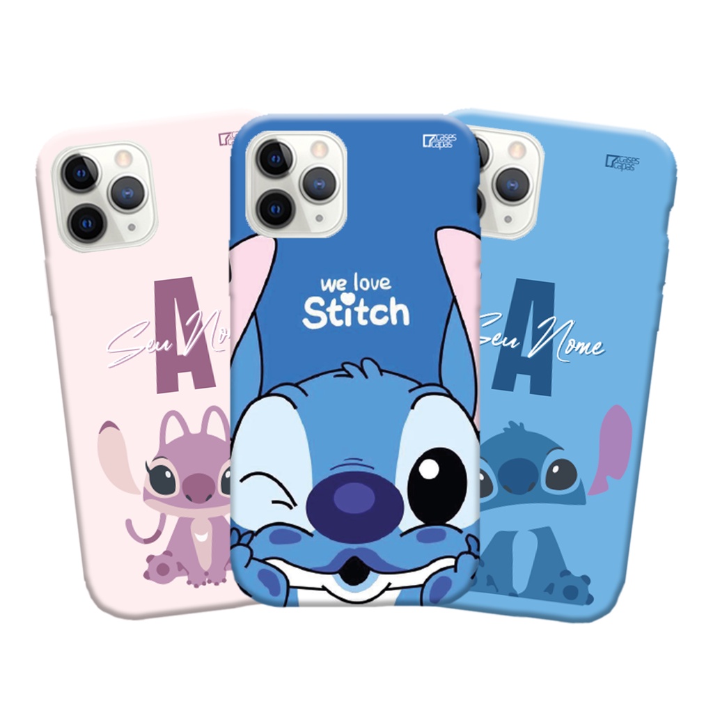 Capa Capinha Celular Stitch Personalizada Com Seu Nome Motorola G10 ...