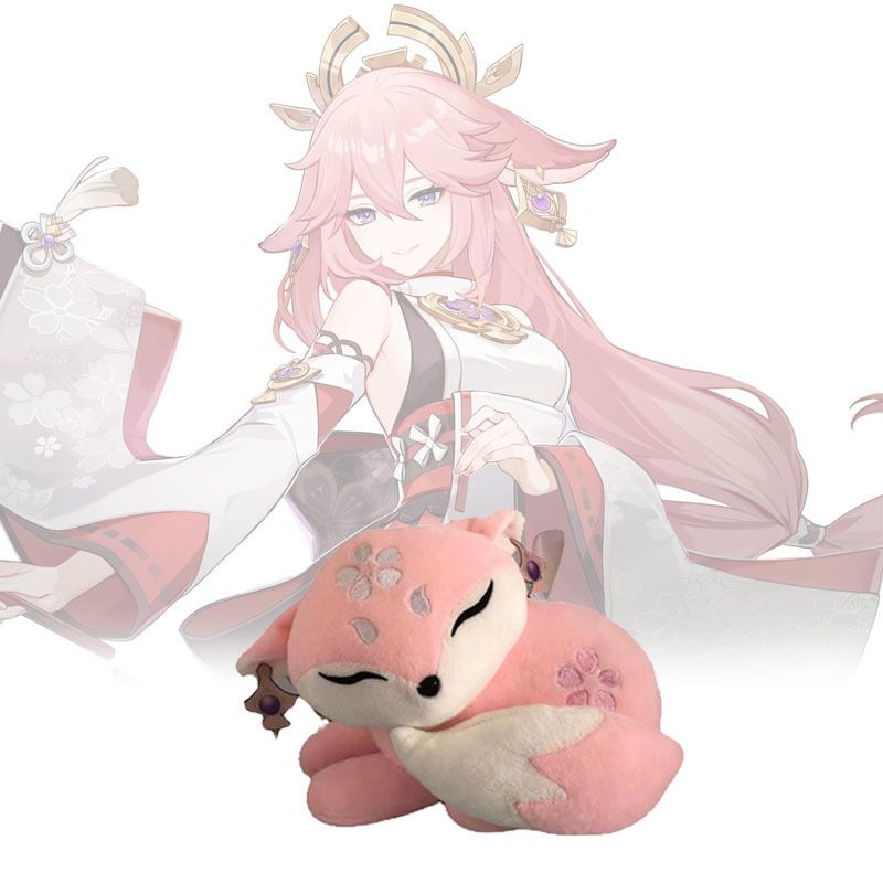 Game Genshin Impact 20cm Yae Miko Fox Plush Doll Toy Yaemiko Cosplay ...